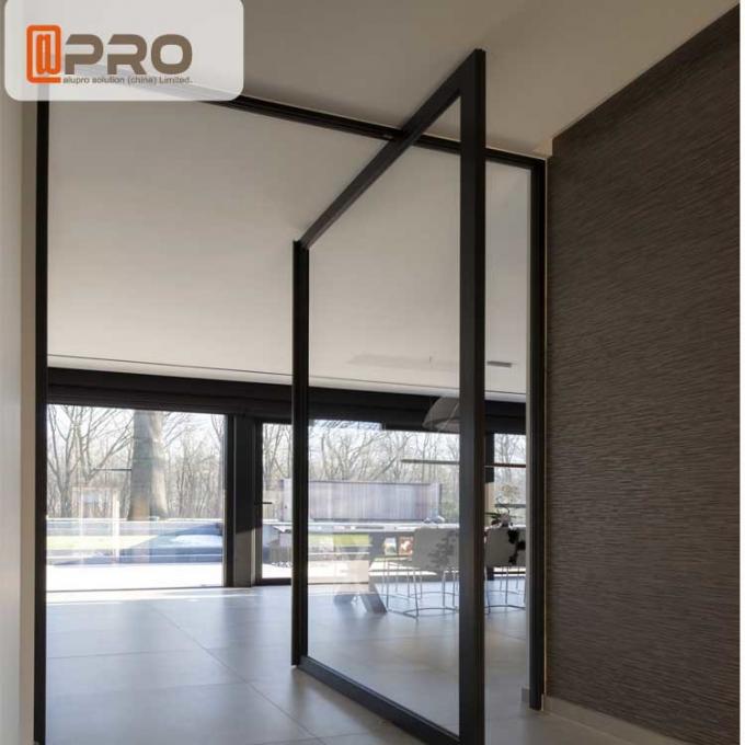 Ukuran Disesuaikan Aluminium Glass Pivot Entry Door / Center Pivot Door ...